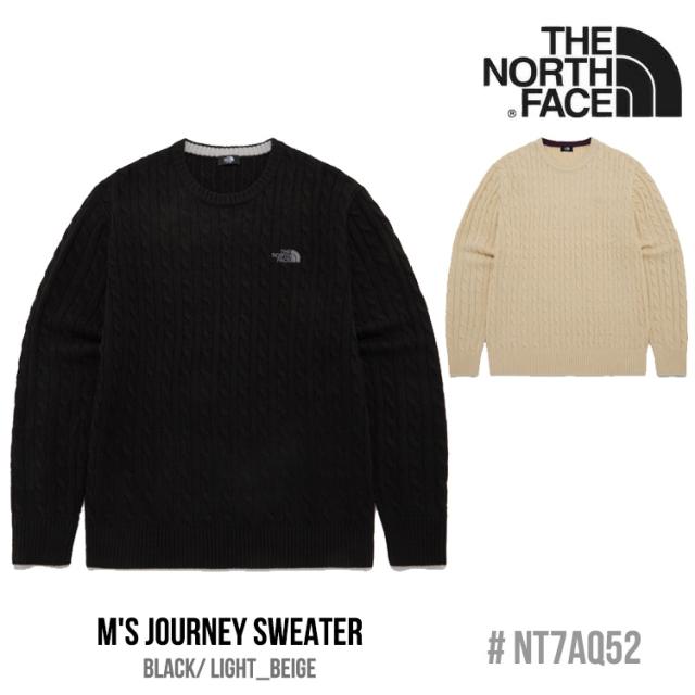 ノースフェイス ニット THE NORTH FACE ニット M’S JOURNEY SWEATER メンズ ジャーニー スウェーター BLACK ブラック LIGHT_BEIGE ライトベージュ NT7AQ52A/B ウェア