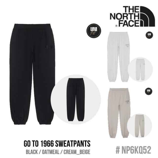 ノースフェイス ボトムス GO TO 1966 SWEATPANTS ゴートゥ 1996 スウェットパンツ BLACK ブラック OATMEAL オートミール CREAM_BEIGE クリームベージュ NP6KQ31J/K/L ウェア
