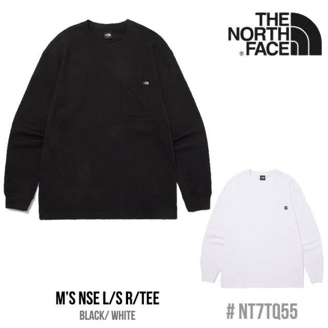 ノースフェイス 長袖 THE NORTH FACE M’S NSE L/S R/TEE メンズ NSE ロングスリーブ ラウンドTEE BLACK ブラック WHITE ホワイト NT7TQ55A/C ウェア