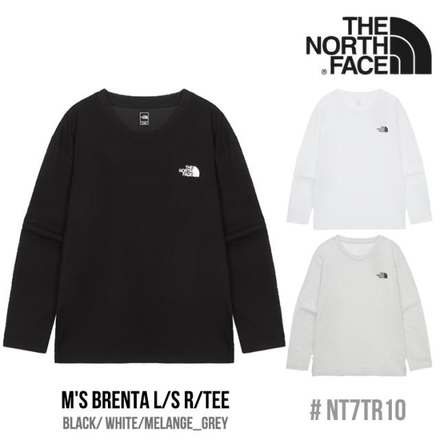 ノースフェイス 長袖 THE NORTH FACE M’S BRENTA L/S R/TEE メンズ ブレンタ ロングスリーブ ラウンドTEE BLACK ブラック WHITE ホワイト MELANGE_GREY メランジグレー NT7TR10A/B/C ウェア