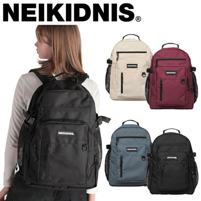 ネイキドニス リュック NEIKIDNIS メンズ レディース TRAVEL PLUS BACKPACK トラベル プラス バックパック BLACK ブラック BURGUNDY バーガンディー BEIGE ベージュ NAVY ネイビー 053TPB06/02/540/762 バッグ SZR
