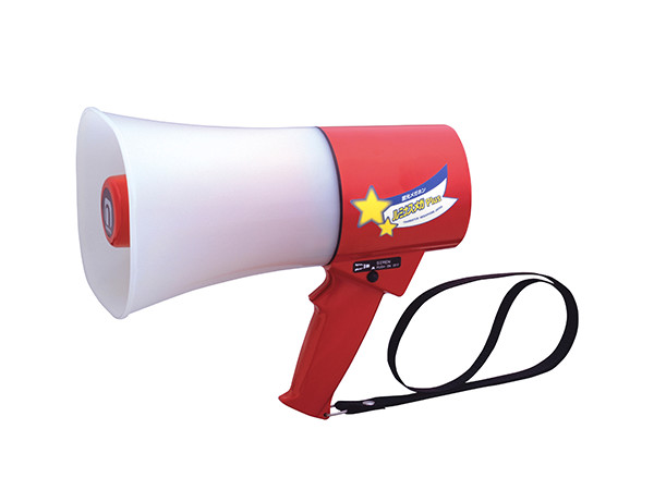 拡声器 ノボル電機 レイニーメガホン ルミナスメガPlus TS-633L 6W サイレン音付 (旧 TS-613L) 防水小型 蓄光型メガホン noboru ノボル ハンドマイク
