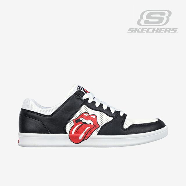 ・SKECHERS｜The Rolling Stones Classic Cup Euro Lick/ スケッチャーズ/ローリング ストーンズ クラシック カップ ユーロ リック/ブラックｘホワイト #
