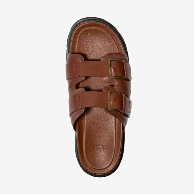 UGG｜Capitola Buckle Slide Leather/ アグ/キャピトラ バックル