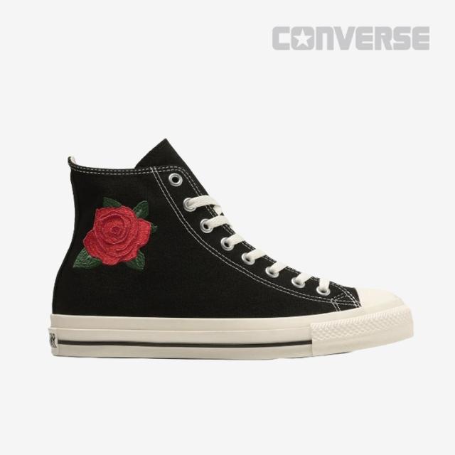 ＊CONVERSE｜All Star (R) Rose Embroidery HI/ コンバース/オール スター (R) ローズ エンブロイダリー ハイ/ブラック #