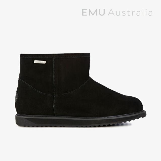 ・EMU｜W Paterson Classic Mini Waterproof Suede/ エミュー/パターソン クラシック ミニ ウォータープルーフ スエード/ブラック #
