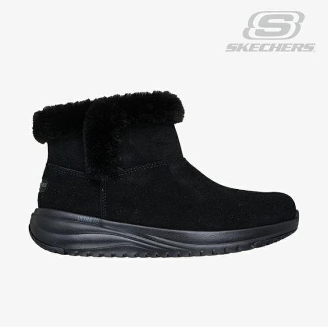 ・SKECHERS｜W On-The-Go Stellar Cozy Sttep/ スケッチャーズ/オンザゴー ステラー コージー ステップ/ブラックｘブラック #