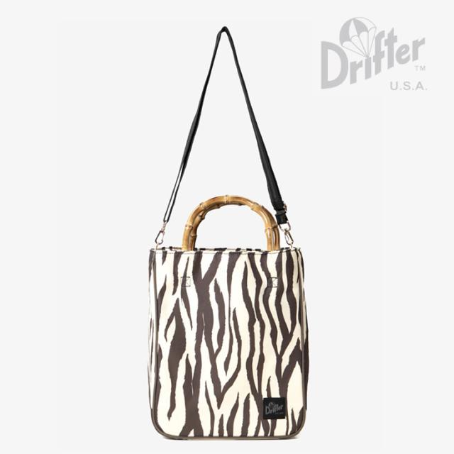 ・DRIFTER USA｜Bamboo Tote Bag Animal Pattern/ ドリフター/バンブー トート バッグ アニマル パターン/デザートゼブラｘ #