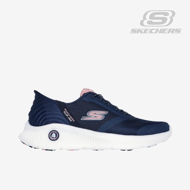 ・SKECHERS｜W Slip-Ins Go Walk Anywhere Vivi/ スケッチャーズ/スリップインズ ゴーウォーク エニウェア ヴィヴィ/ネイビーｘピンク #