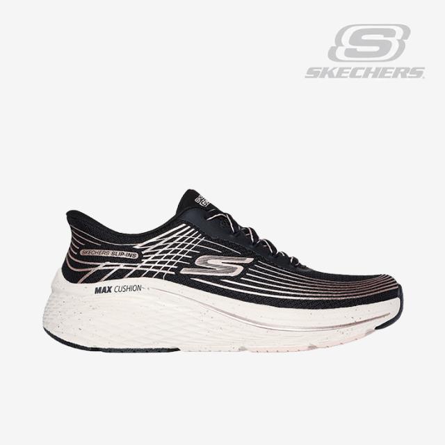 ・SKECHERS｜W Slip-Ins Max Cushioning Elite 2.0 Kaplan/ スケッチャーズ/スリップインズ マックスクッショニング エリート 2.0 カプラン/ブラックｘローズゴールド #