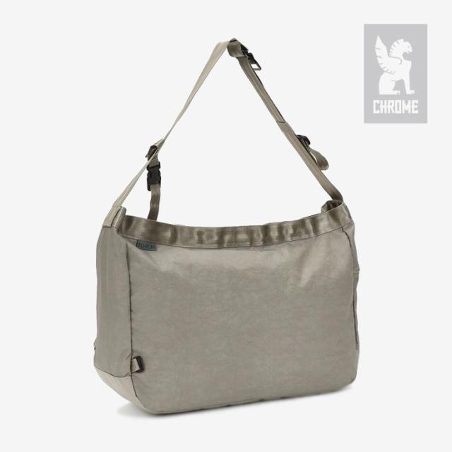 ・CHROME｜Newspaper Messenger Crinkle Nylon/ クローム/ニュースペーパー メッセンジャー クリンクル ナイロン/セージ #