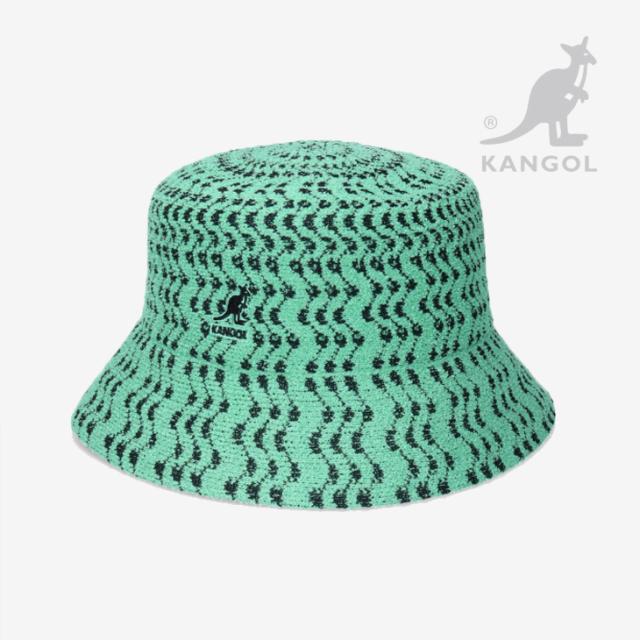 ・KANGOL｜Bermuda Zig Zag Bucket Hat / カンゴール/バミューダ ジグ ザグ バケット ハット/アクアティック #