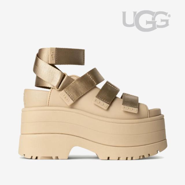 ・UGG｜W Goldenrise Hi Platform Sandal/ アグ/ゴールデンライズ プラットフォーム/マスタードシード #