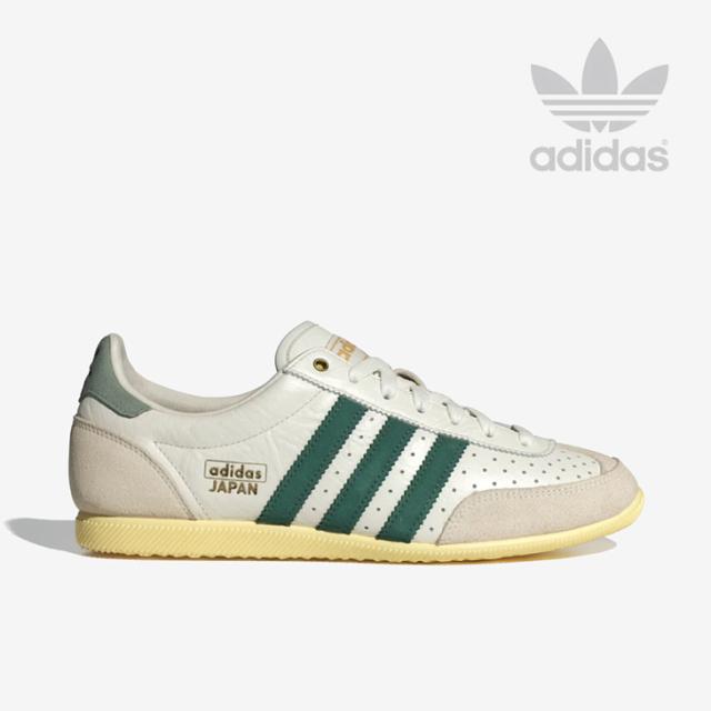・ADIDAS Originals｜W Japan Leather/ アディダス/ジャパン レザー/オフホワイトｘカレッジエイトグリーン #