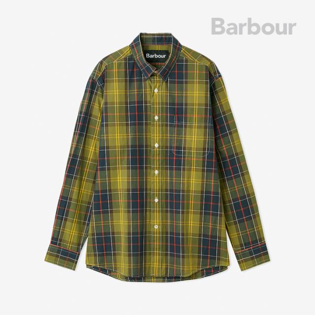 ・BARBOUR｜Taggon Tartan Oversize Fit Shirt/ バブアー/タゴン タータン オーバーサイズド フィット シャツ/グリーン #