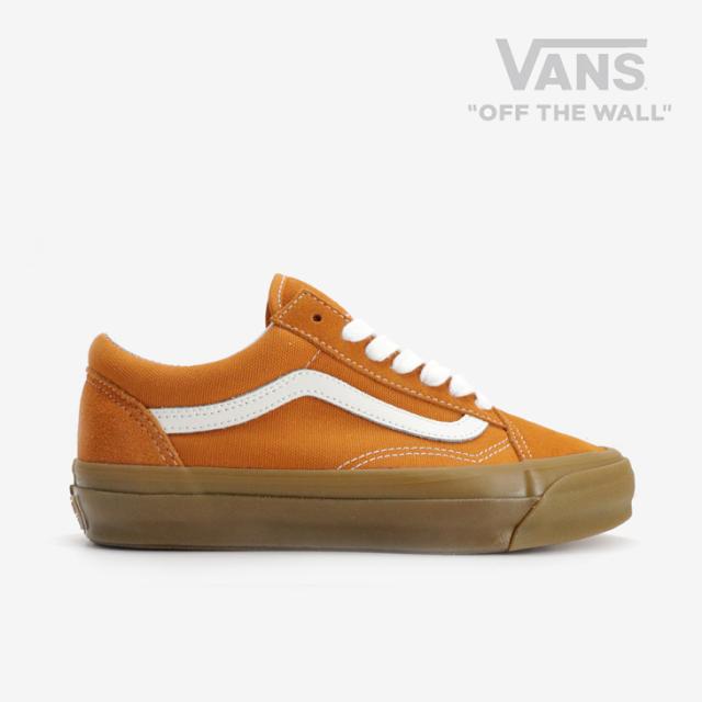 ・VANS Premium｜Old Skool LX Canvas Suede Gum/ ヴァンズ プレミアム/オールド スクール ラックス キャンバス スエード ガムソール/マーマレードオレンジｘガム #