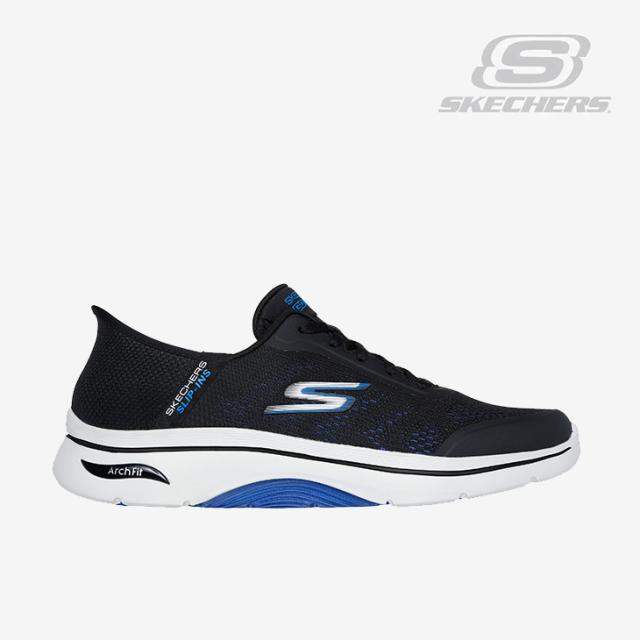 ・SKECHERS｜Slip-Ins Go Walk Arch Fit 2.0 Simplicity 2.5/ スケッチャーズ/スリップインズ ゴー ウォーク アーチ フィット シンプリシティ 2.5/ブラックｘブルー #