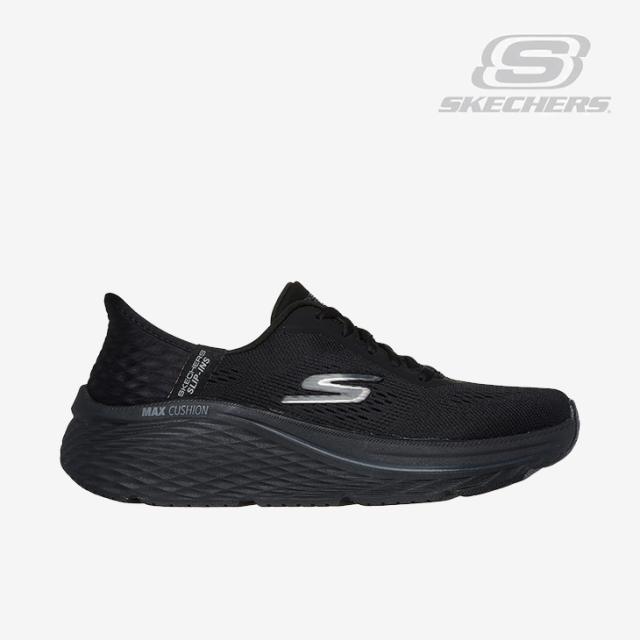 ・SKECHERS｜W Slip-Ins Max Cushioning Elite 2.0 Vanish/ スケッチャーズ/スリップインズ マックス クッショニング エリート バニッシュ/ブラックｘブラック #