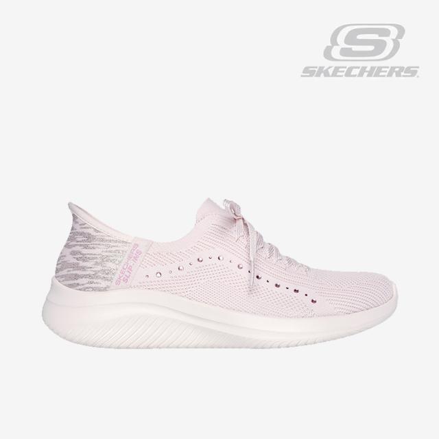 ・SKECHERS｜W Slip-Ins Ultra Flex 3.0 Summer Stripe/ スケッチャーズ/スリップインズ ウルトラ フレックス サマー ストライプ/ライトピンク #