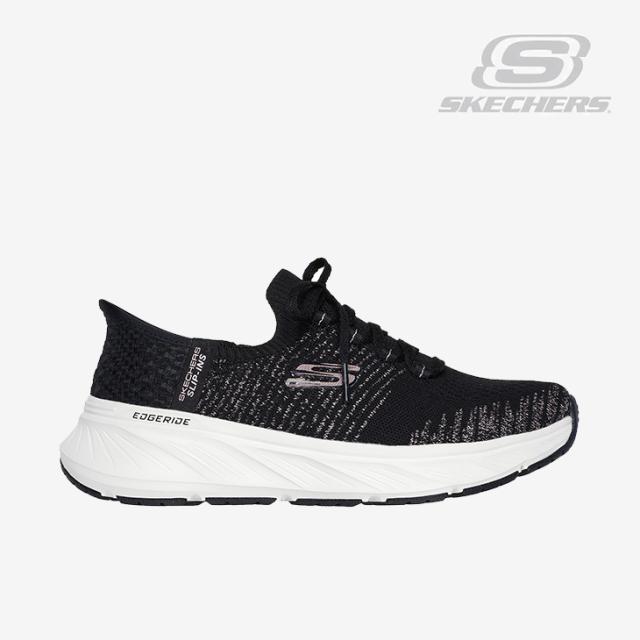 ・SKECHERS｜W Slip-Ins Edgeride Starlight Relaxed Fit/ スケッチャーズ/スリップインズ エッジライド スターライト リラックスド フィット/ブラックｘローズゴールド #