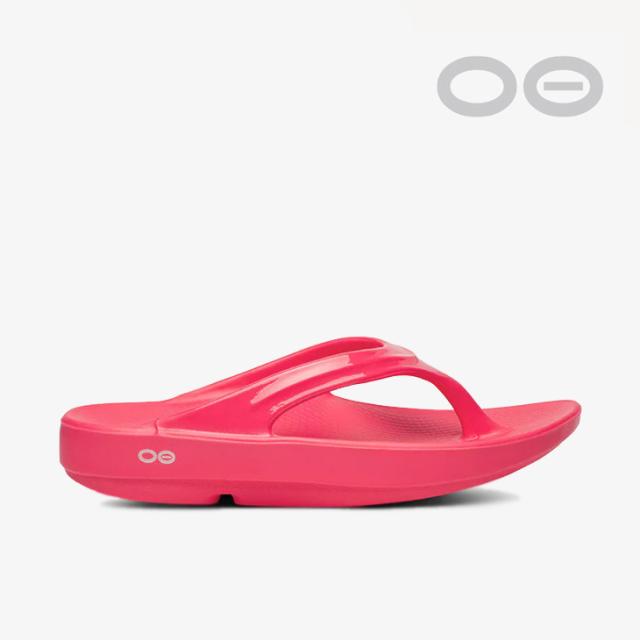 ・OOFOS｜W Oolala Tongs Flip Sandal/ ウーフォス/ウーララ トング フリップ サンダル/ネオンベリー #