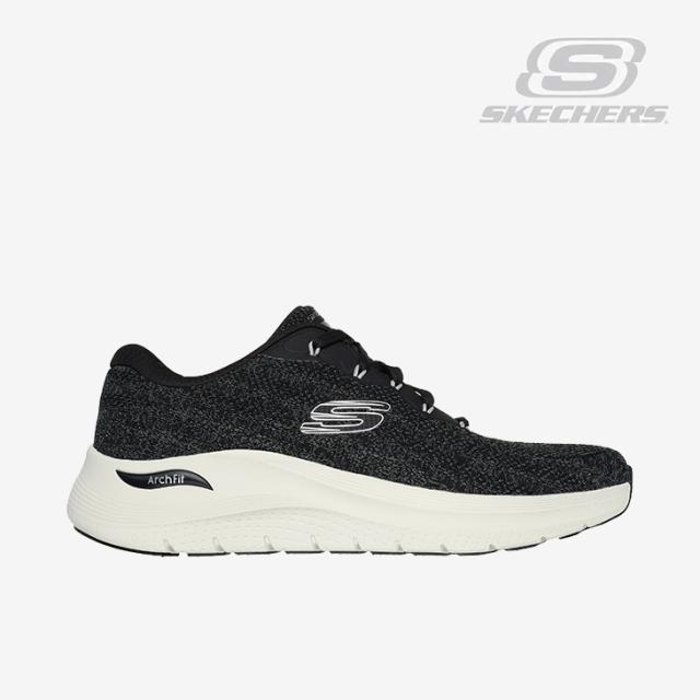 ・SKECHERS｜Arch Fit 2.0 Road Wave Extra Wide/ スケッチャーズ/アーチ フィット ロード ウェーブ エクストラ ワイド/ブラックｘホワイト #