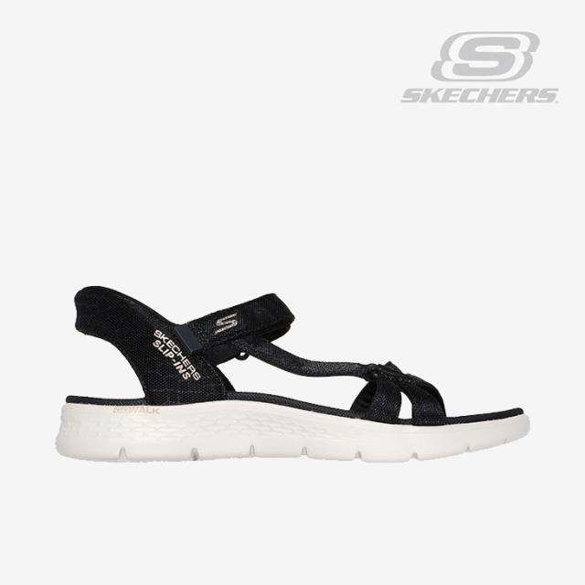・SKECHERS｜W Slip-Ins Go Walk Flex Sandal Sssophia/ スケッチャーズ/スリップインズ ゴー ウォーク フレックス サンダル エスエスソフィア/ブラックｘローズゴールド #