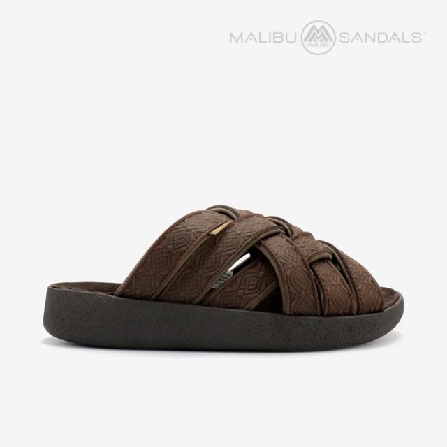 ・MALIBU SANDALS｜Zuma Lx Carving Western Belt Slide/ マリブ サンダルズ/ズマ エルエックス カービング/バイソンブラウン #