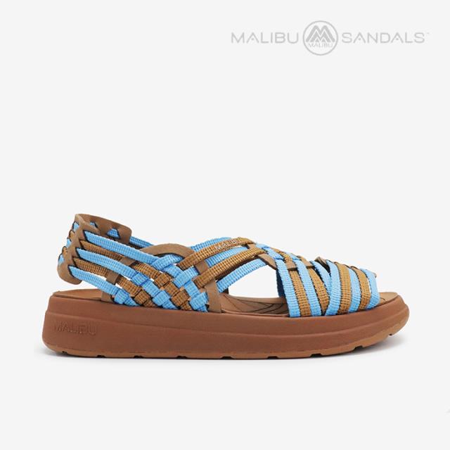 ・MALIBU SANDALS｜Canyon Sandal/ マリブ サンダルズ/キャニオン サンダル/ブルーｘウイスキー #