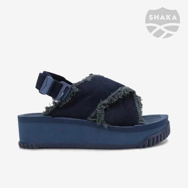 ・SHAKA｜Neo Fiesta Platform Denim Sandal/ シャカ/ネオ フェイスタ プラットフォーム デニム サンダル/ダークデニム #