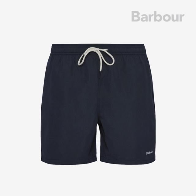 ・BARBOUR｜Staple Logo 7inch Swim Shorts/ バブアー/ステイプル ロゴ 7インチ スイム ショーツ/ブラック #