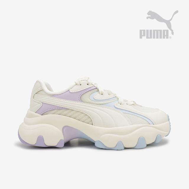 ・PUMA｜W Pulsar Lite Summer Wedge/ プーマ/パルサー ライト サマー ウェッジ/ホワイトｘライラックフロスト #