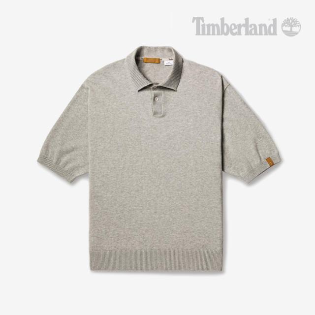 ・TIMBERLAND｜Tokyo Design Collective SS Polo Knit/ ティンバーランド/トーキョー デザイン コレクティブ ショートスリーブ ポロ ニット/ミディムグレーヘザー #