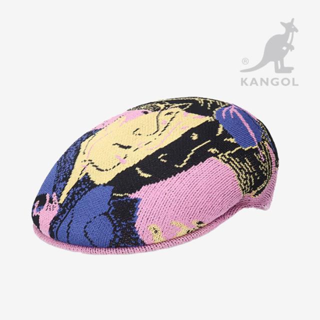 ・KANGOL｜Tadanori Yokoo Tropic 504 Hunting Jacquard Ukiyo-E/ カンゴール/タダノリ ヨコオ トロピック ハンチング 浮世絵 横尾忠則 摺れ摺れ草/ピンク #