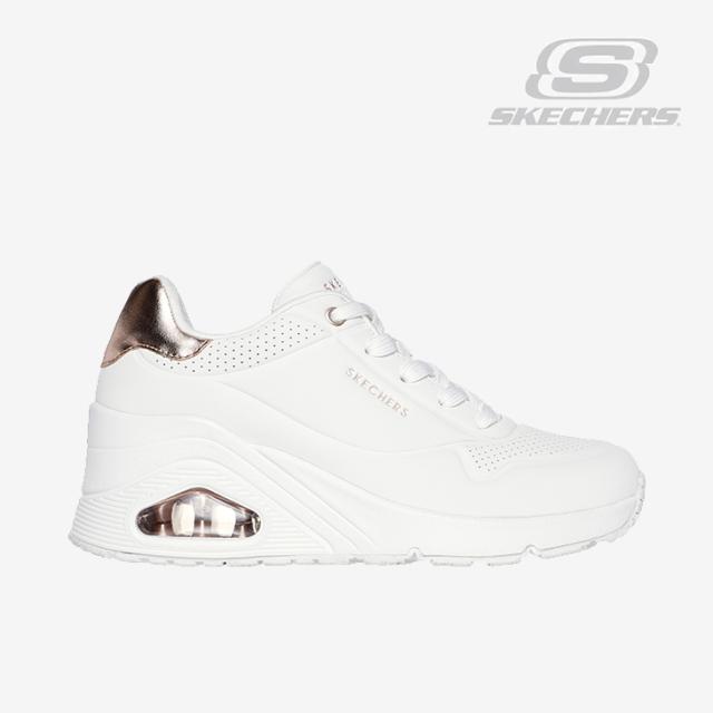 ・SKECHERS｜W Uno Wedge Hi Steps/ スケッチャーズ/ウノ ウェッジ ハイ ステップス/ホワイト #