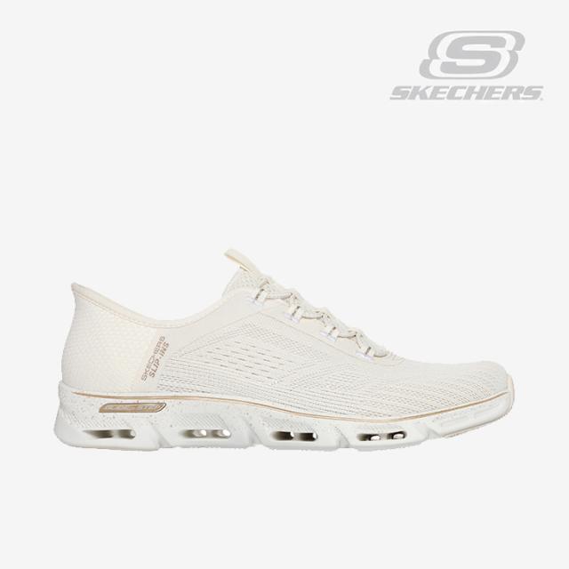 ・SKECHERS｜W Slip-Ins Glide-Step Gratify Pace/ スケッチャーズ/スリップインズ グライドステップ グラティファイ ペース/ナチュラルｘゴールド #