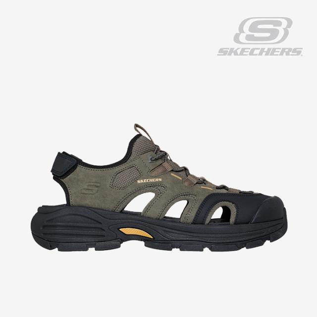 ・SKECHERS｜Fairport Bradley Reklaxed Fit/ スケッチャーズ/フェアポート ブラッドリー リラックスド フィット/オリーブｘブラック #