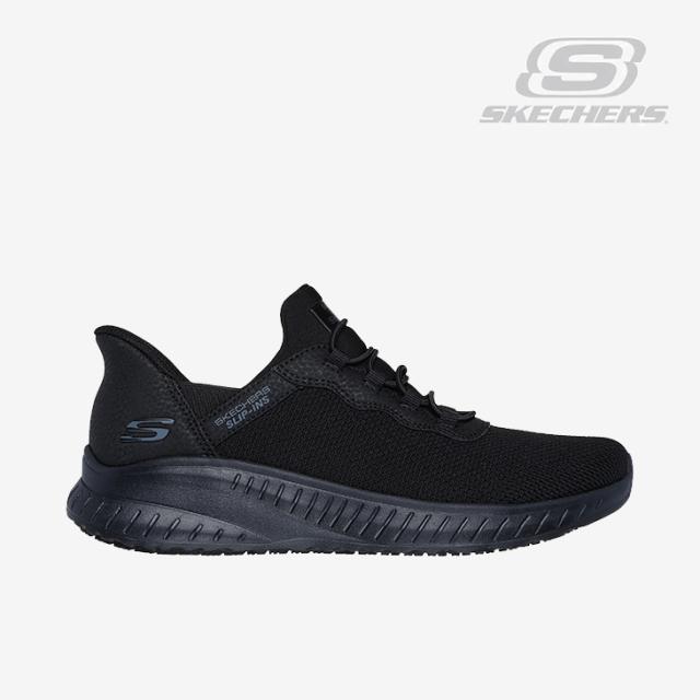 ・SKECHERS｜W Slip-Ins Work Squad Chaos SR Jasul/ スケッチャーズ/スリップインズ ワーク スクワッド カオス スリップレジスタント ジャスル/ブラック #