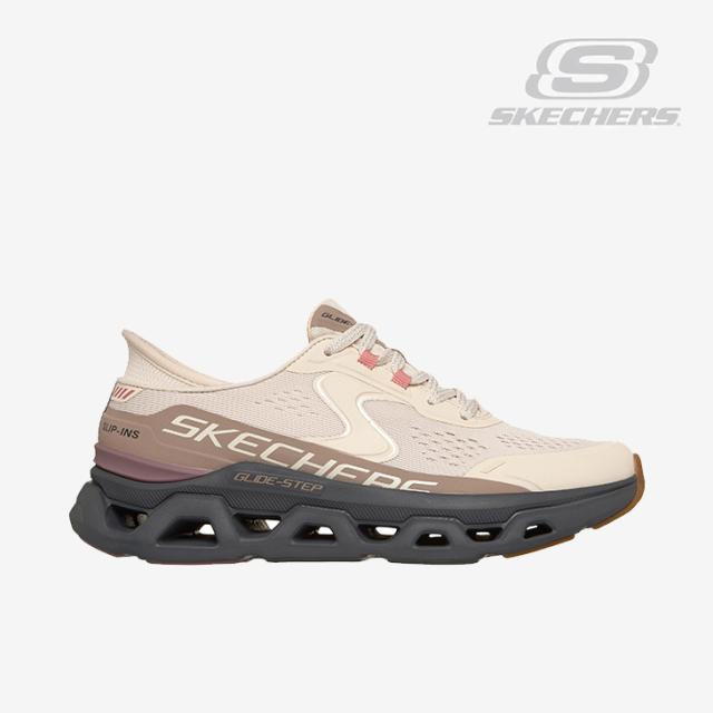 ・SKECHERS｜W Slip-Ins Glide-Step Atlus/ スケッチャーズ/スリップインズ グライド ステップ アルタス/ナチュラルｘグレー #