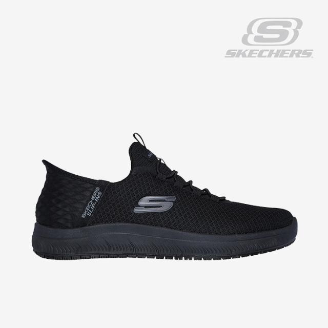 ・SKECHERS｜Slip-Ins Work Summits Colsin Wide Fit/ スケッチャーズ/スリップインズ ワーク サミッツ コルシン ワイド フィット/ブラックｘブラック #
