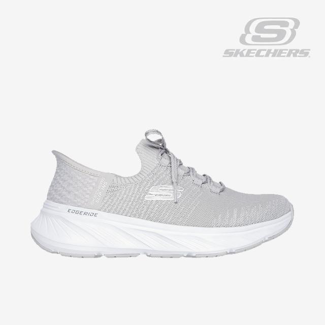・SKECHERS｜W Slip-Ins Edgeride Starlight Relaxed Fit/ スケッチャーズ/スリップインズ エッジライド スターライト リラックスド フィット/グレーｘシルバー #