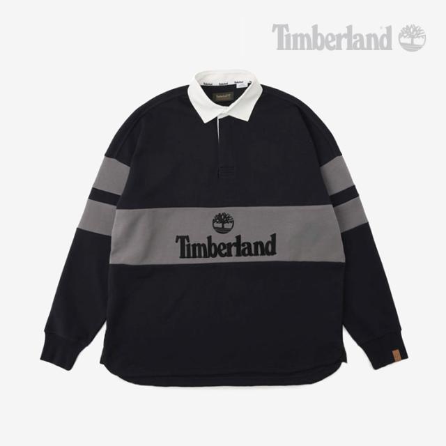 ・TIMBERLAND｜Tokyo Design Collective Rugby Shirts/ ティンバーランド/トーキョー デザイン コレクティブ ラグビー シャツ ロングスリーブ/ブルーグラファイト #