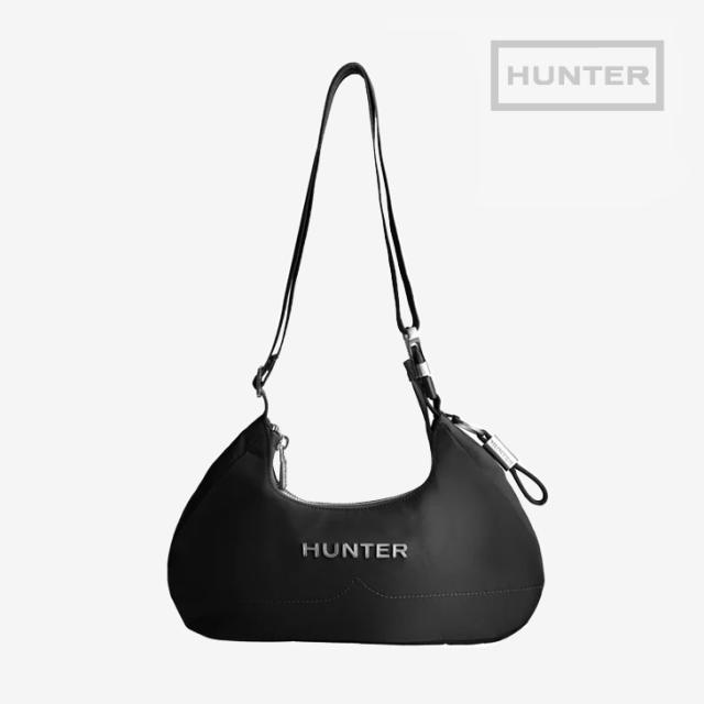・HUNTER｜Premium Nylon Speed Shoulder Bag/ ハンター/プレミアム ナイロン スピード ショルダー バッグ/ブラック #