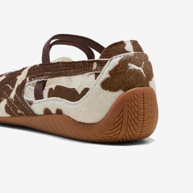 ・PUMA｜W Speedcat Ballet Cow Pony Hair/ プーマ/スピードキャット バレエ カウ ポニー ヘアー ハラコ/チョコレートブラウンｘウォームホワイト # PUMA｜W Speedcat Ballet Cow Pony Hair/ プーマ/スピードキャット