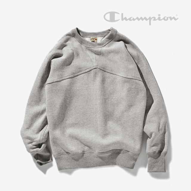 ｀CHAMPION｜True To Archives Reverse Weave Rabart Sweatshirt/ チャンピオン/トゥルー トゥ アーカイブス リバース ウィーブ ラバート スウェットシャツ/シルバーグレー #