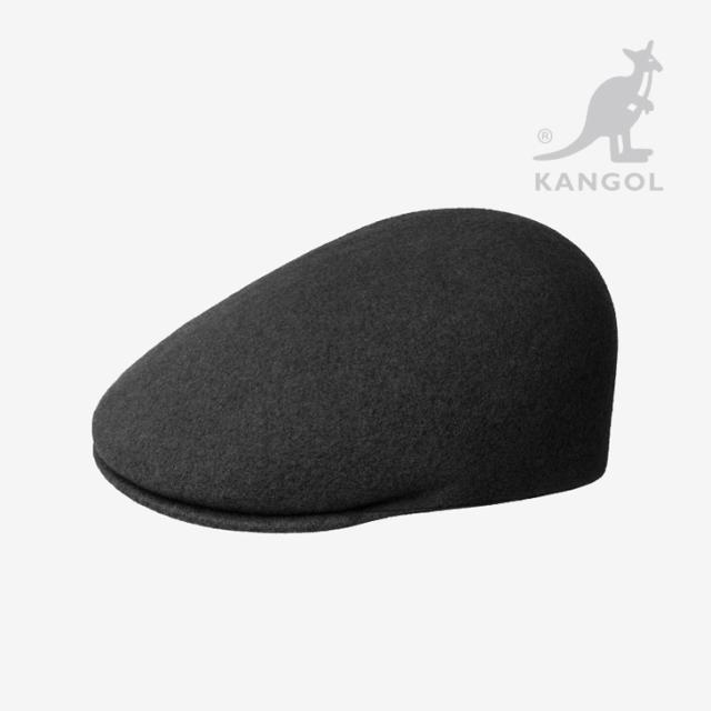 ・KANGOL｜Seamless Wool 507 Hunting/ カンゴール/シームレス ウール ハンチング/ブラック #