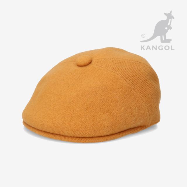 ・KANGOL｜Wool Panel 575 Hunting/ カンゴール/ウール パネル ハンチング/ラスティックキャラメル #