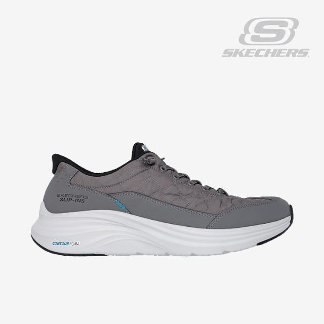 ・SKECHERS｜Slip-Ins Contour Foam Cozy Fit/ スケッチャーズ/スリップインズ コンツアー フォーム コージー フィット/チャコールｘブラック #
