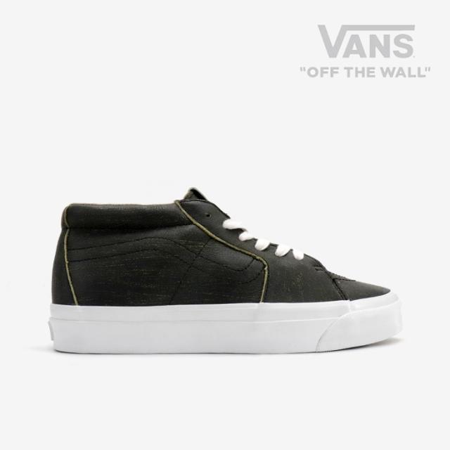 ・VANS Premium｜Sk8-Mid 83 Lx Aged Leather/ ヴァンズ/プレミアム スケートミッド ラックス エイジド レザー/ブラック #