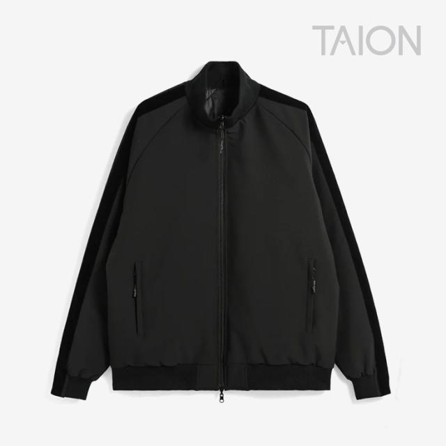 ・TAION｜Japan Special Track Down Jacket/ タイオン/ジャパン スペシャル トラック ダウン ジャケット/ブラックｘブラック #